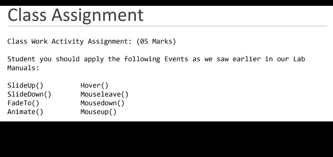 Solved Class Assignment Class Work Activity Assignment: (05 | Chegg.com