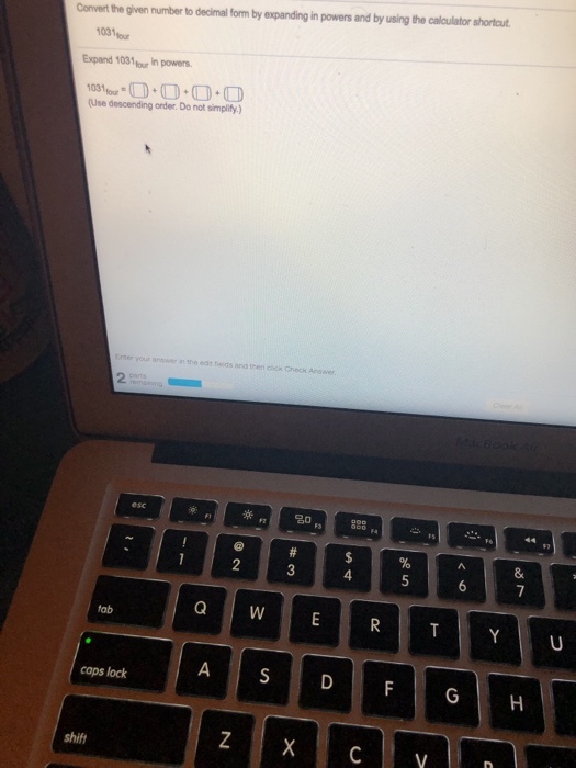 Solved Convert the given number to decimal form by expanding | Chegg.com