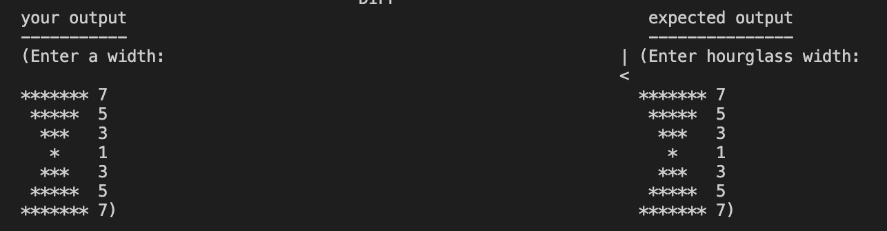 Solved Help me fix this code. It only works for odd numbers. | Chegg.com