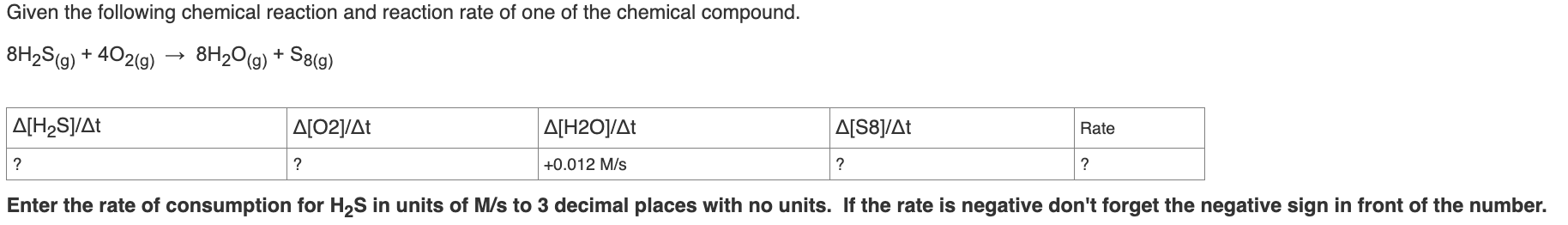Solved PART A: PART B: Enter the rate of consumption for O2 | Chegg.com
