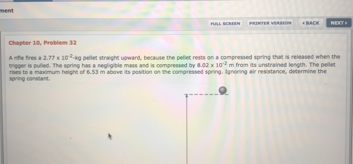 Solved ment FULL SCREEN PRINTER VERSION BACK NEXT Chapter | Chegg.com