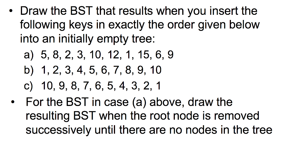 Solved Algorithms and Data Structure Do only letter b | Chegg.com