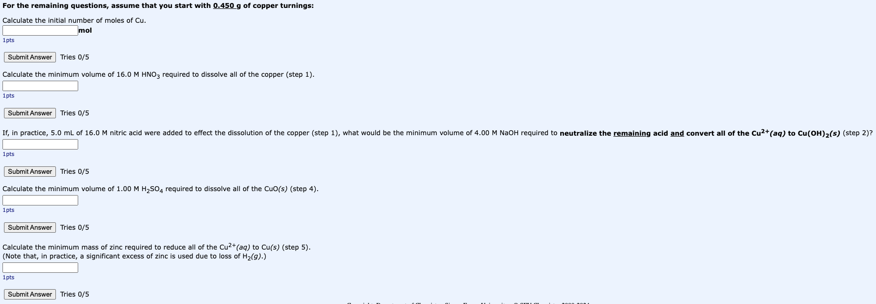 Solved For the remaining questions, assume that you start | Chegg.com