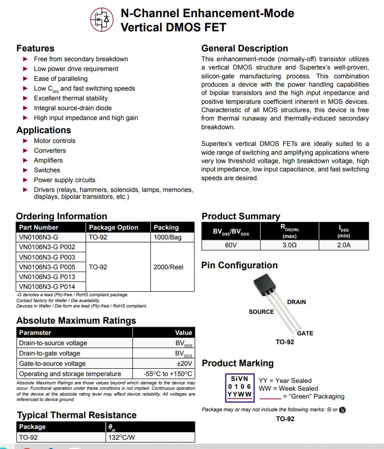 Solved Based on the datasheet of MOSFET_ obtain the | Chegg.com