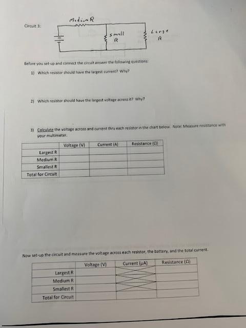 Solved Name: Phet Simulation Lab: Combined Circuits Circuit | Chegg.com