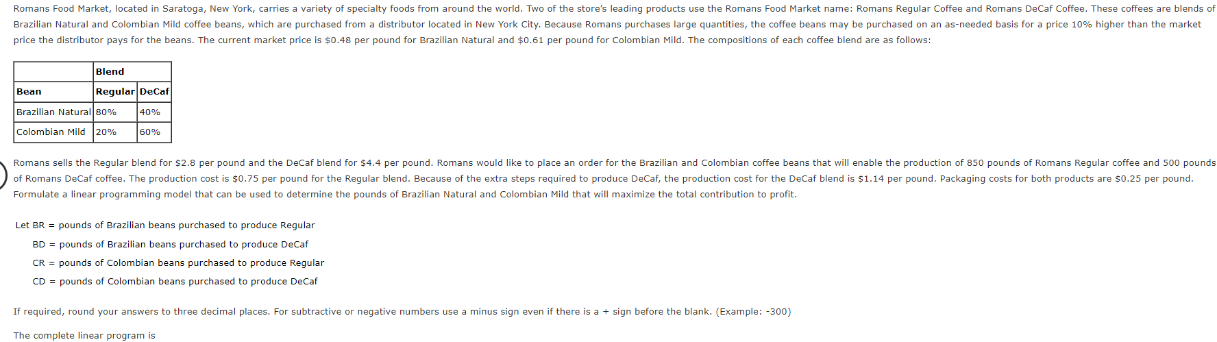 Solved Formulate a linear programming model that can be used | Chegg.com