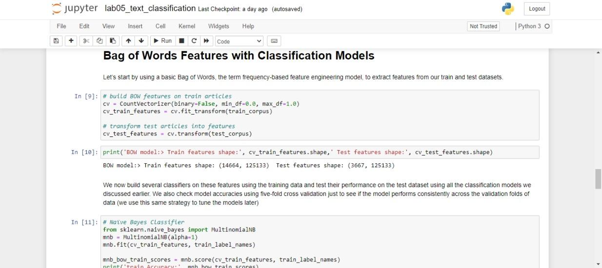 Solved jupyter lab05_text_classification Last Checkpoint a | Chegg.com