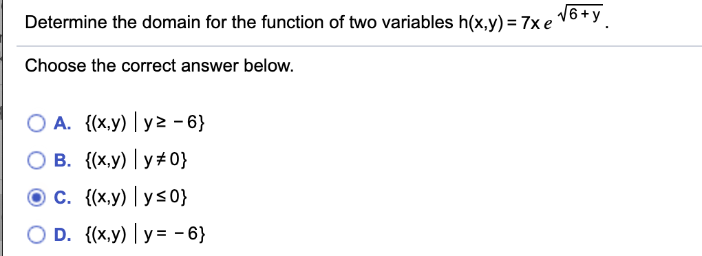 Solved Determine the domain for the function of two | Chegg.com