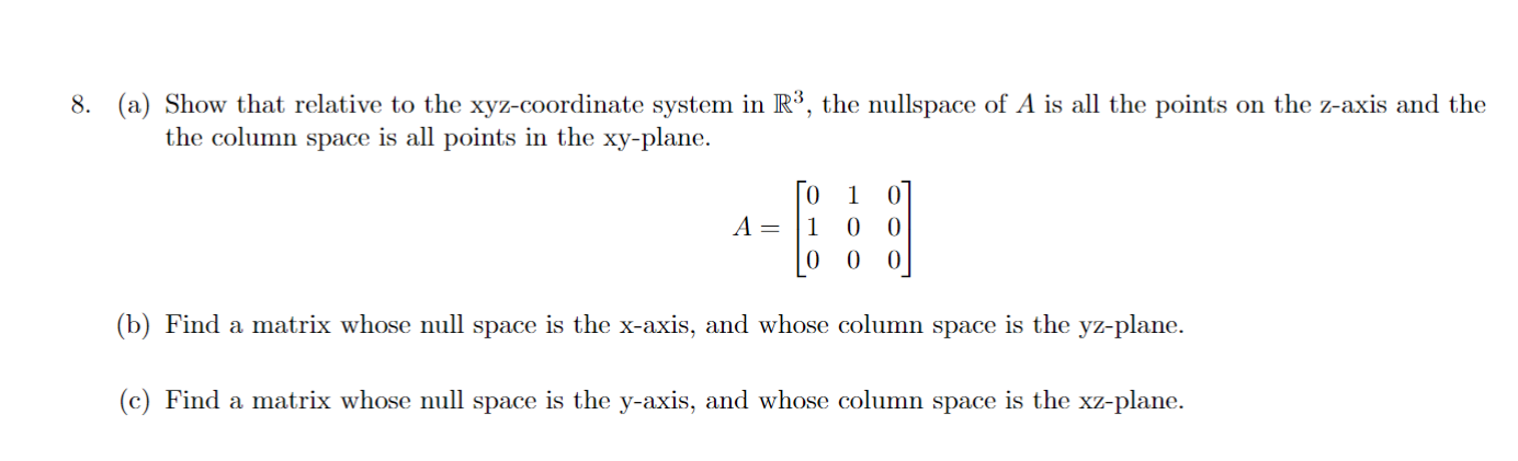 (a) Show that relative to the xyz-coordinate system | Chegg.com
