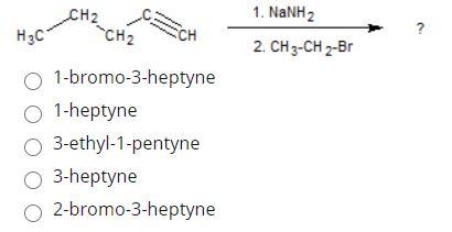 Solved CH2 "CH₂ H3C CH 1. NaNH2 2. CH3-CH 2-Br ? | Chegg.com