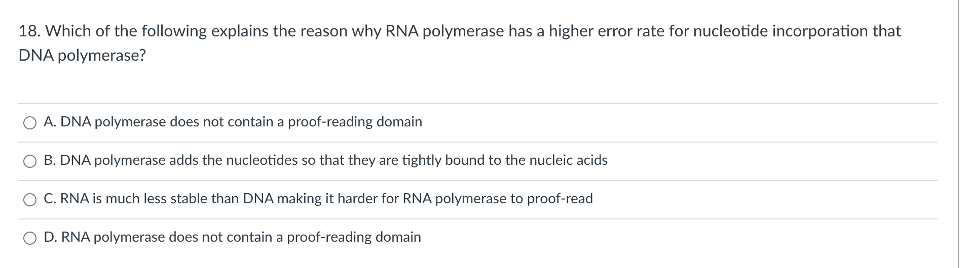 Solved 18. Which of the following explains the reason why | Chegg.com