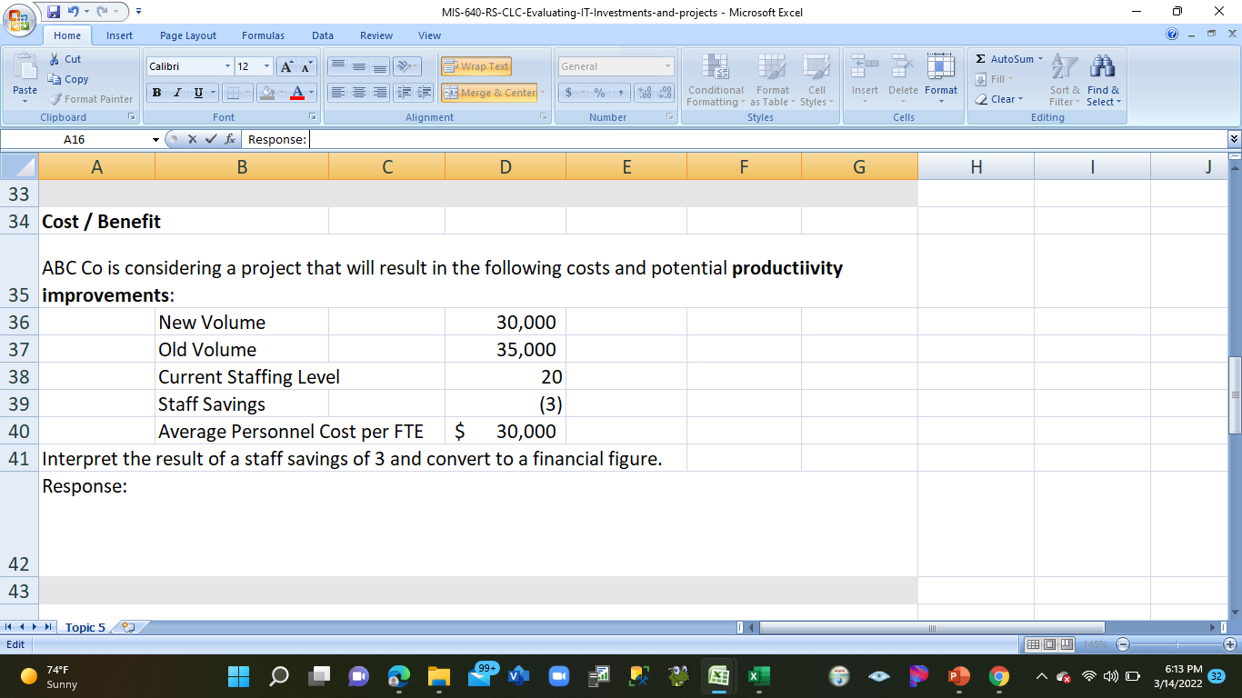 Solved X Data A Review R Σ AutoSum 12 Fill - 2 Clear Sort & | Chegg.com