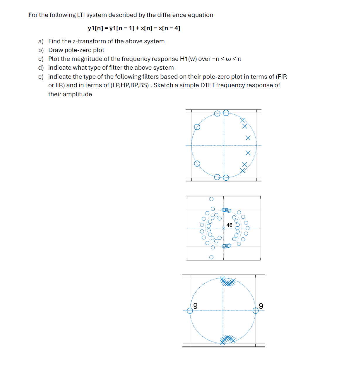 Solved For The Following Lti System Described By ﻿the