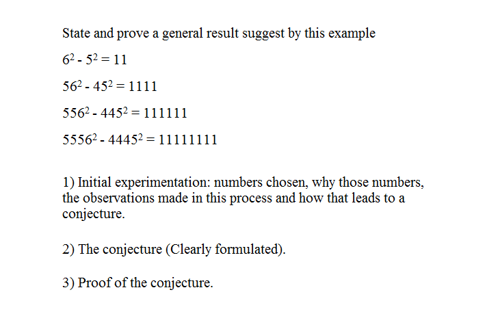 Solved State and prove a general result suggested by the | Chegg.com