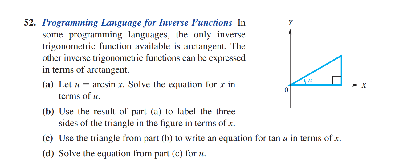 Solved 52. Programming Language for Inverse Functions In | Chegg.com