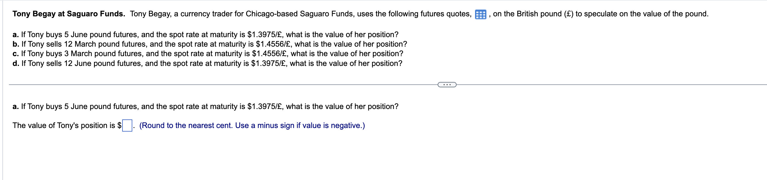 Solved (Click on the icon to import the table into a | Chegg.com