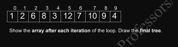 Solved Given The Following Minheap Stored In An Array 