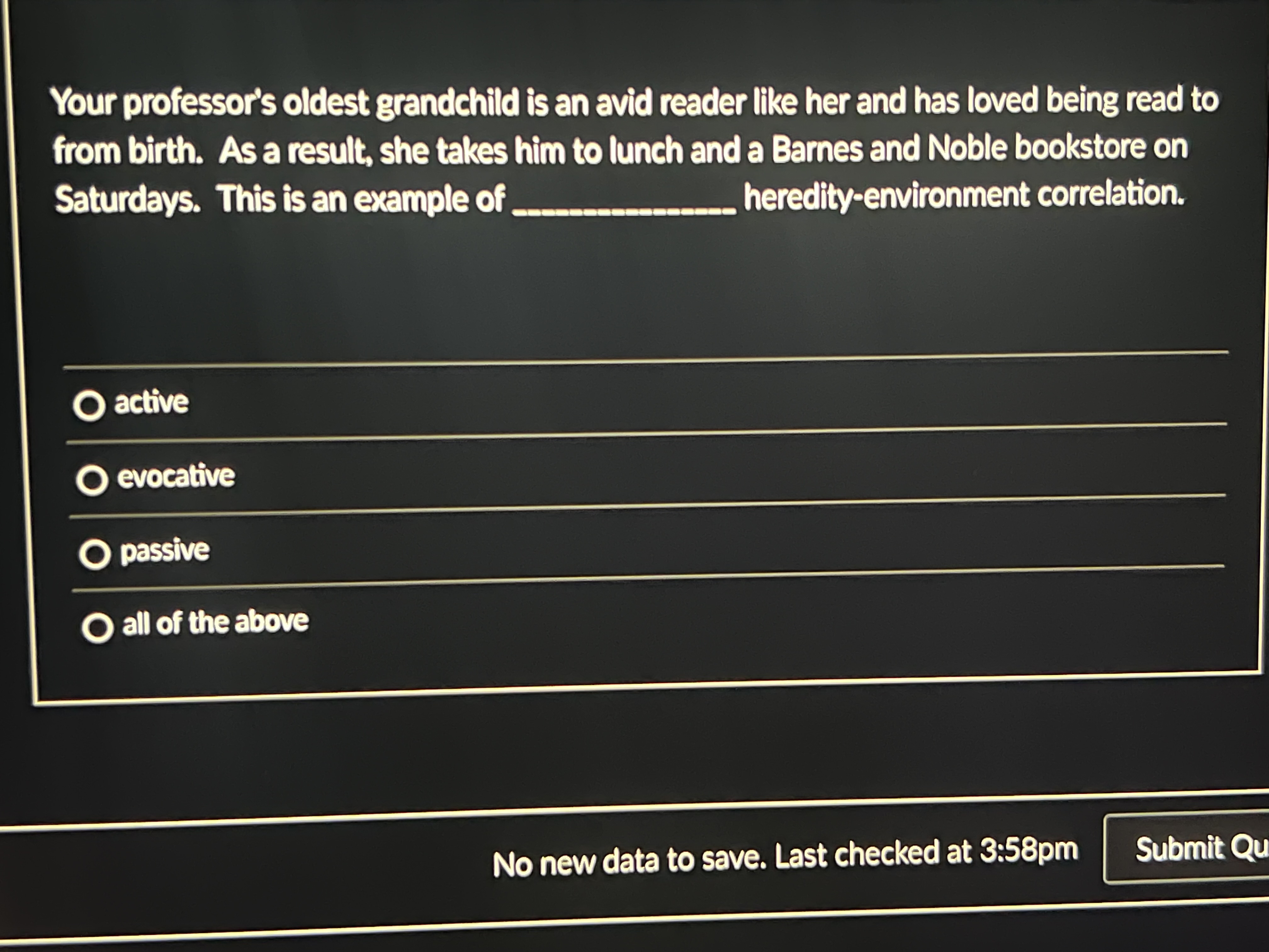 Solved Your professor's oldest grandchild is an avid reader | Chegg.com