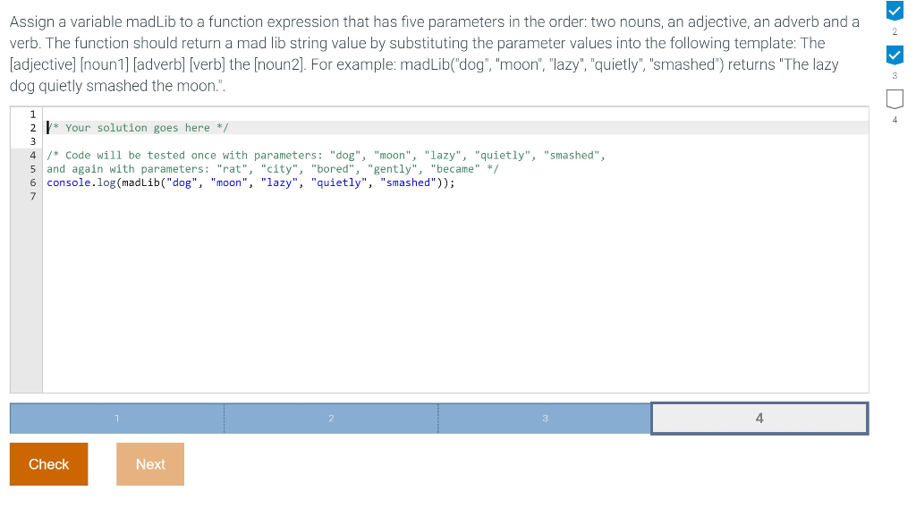 Find the index of the string 'shout" and assign | Chegg.com
