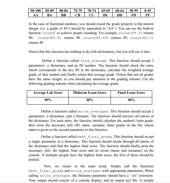 Solved The "grades.txt" file contains information related to | Chegg.com