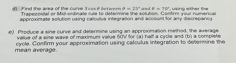 Solved Find the area of the curve 3 ﻿cos theta between theta | Chegg.com
