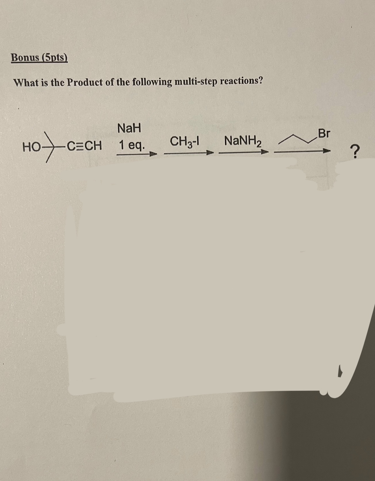 What is the Product of the following multi-step | Chegg.com What is the Product of the following multi-step | Chegg.com
