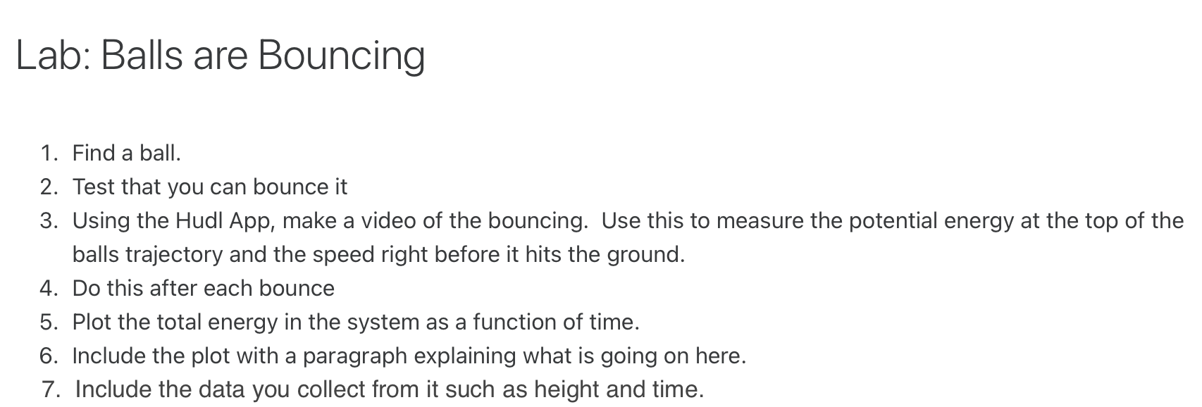 Solved Lab: Balls are Bouncing 1. Find a ball. 2. Test that | Chegg.com