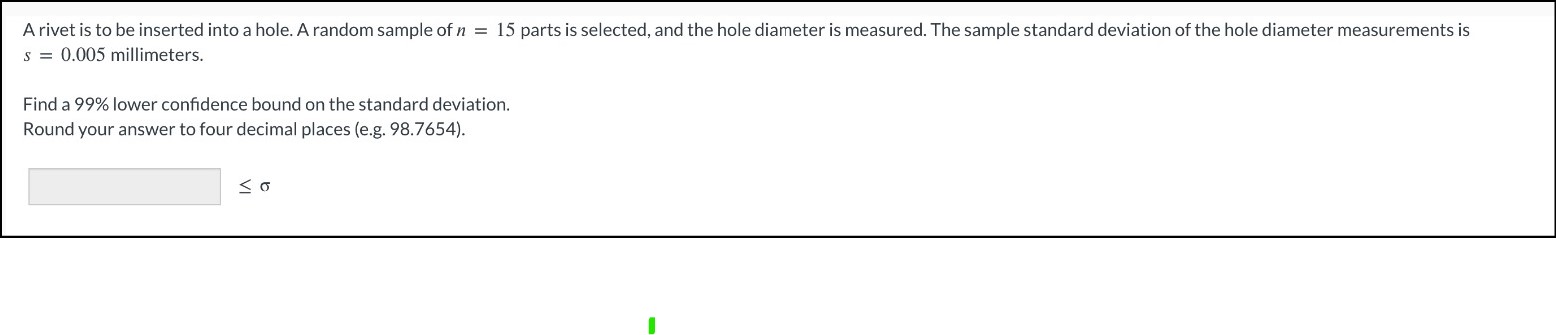 Solved A rivet is to be inserted into a hole. A random | Chegg.com