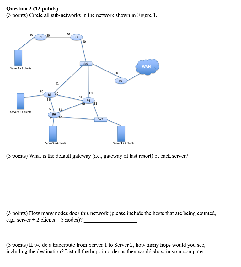 Solved Question 3 (12 points) (3 points) Circle all | Chegg.com Solved Question 3 (12 points) (3 points) Circle all | Chegg.com