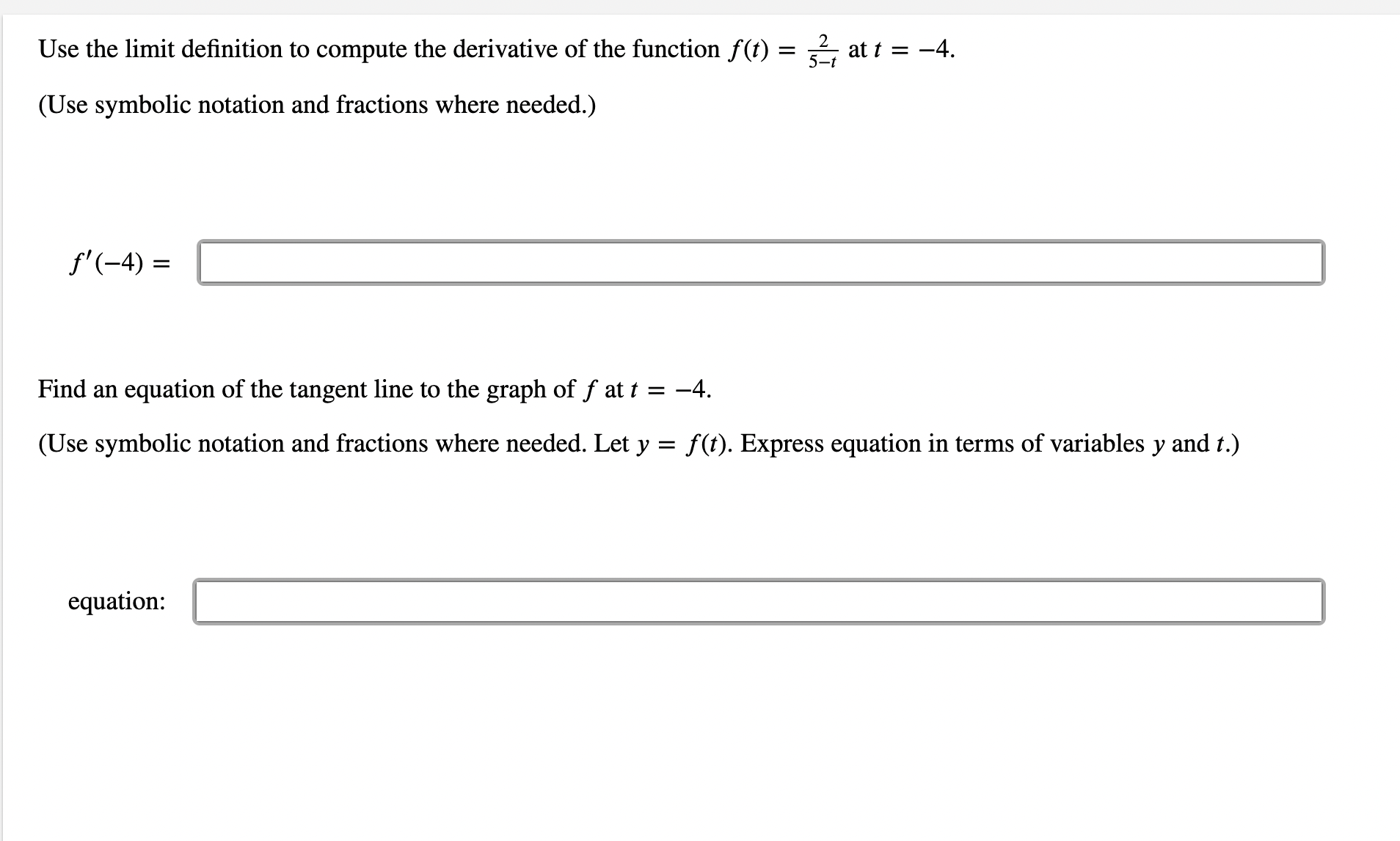 Solved Use the limit definition to compute the derivative of | Chegg.com