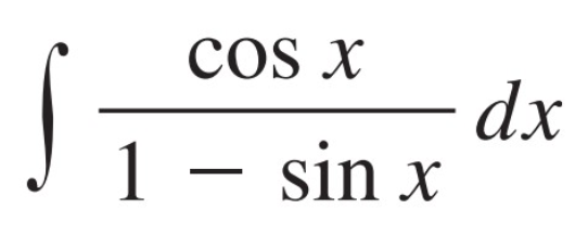 Solved ∫1−sinxcosxdx | Chegg.com