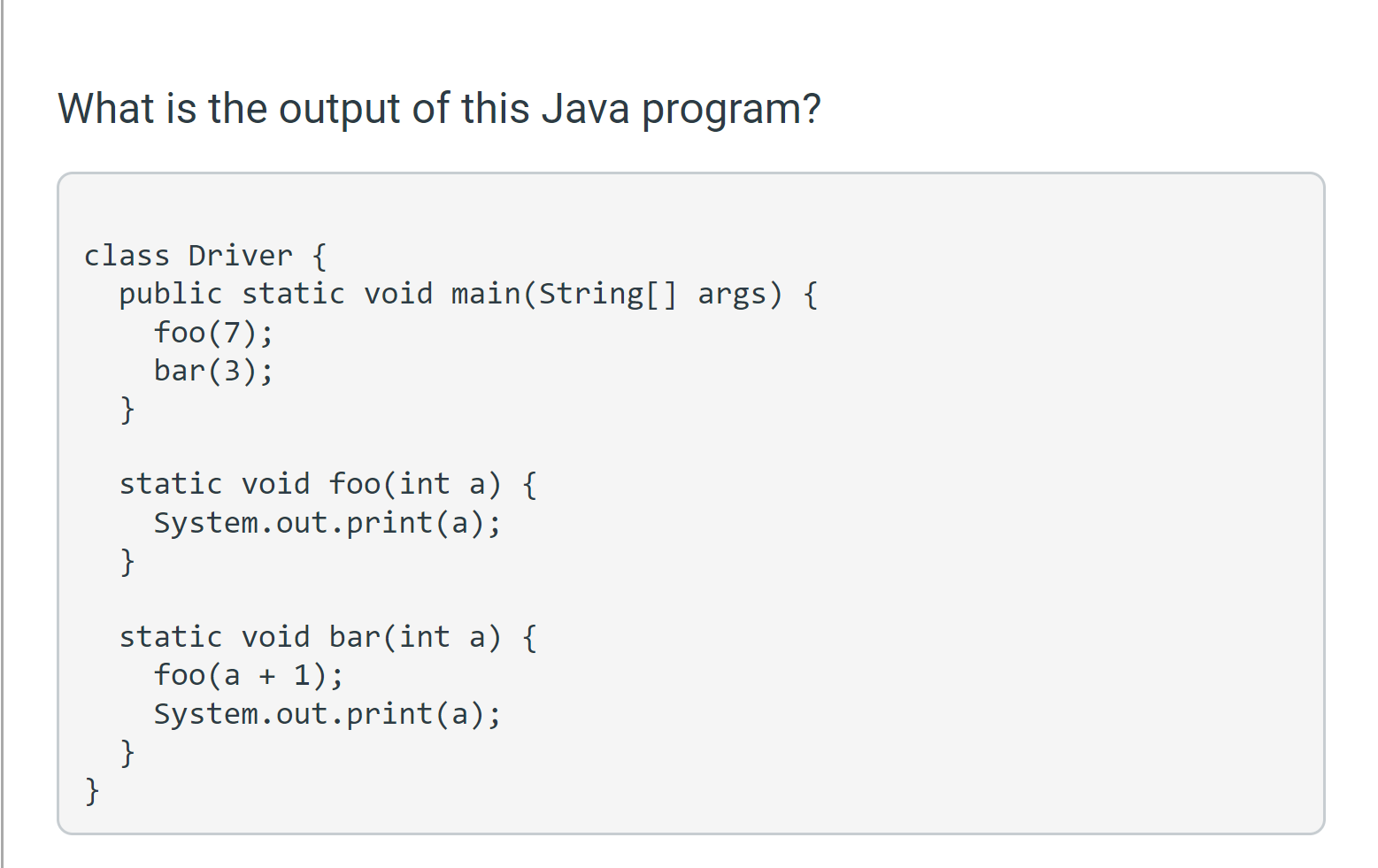 Solved Given the following int (integer) variables, a = 15, | Chegg.com