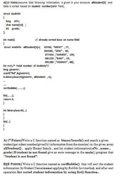 Solved 4)[15 Points]Assume that following initialization is | Chegg.com