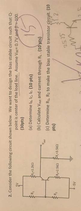 Solved 2. Consider the following circuit shown below. We | Chegg.com