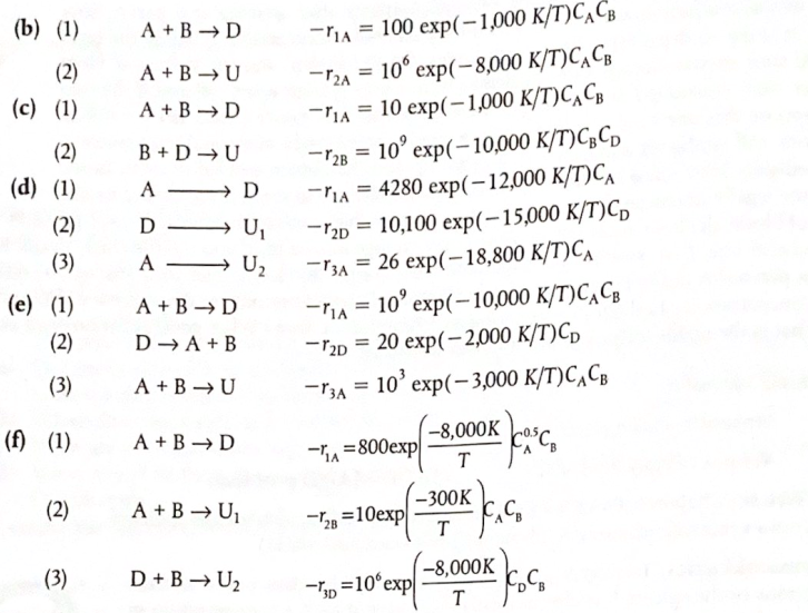 Solved Reactor selection and operating conditions. For each | Chegg.com