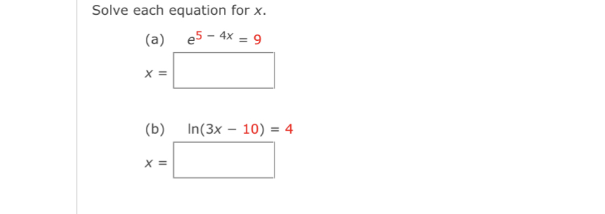 Solved Solve each equation for | Chegg.com