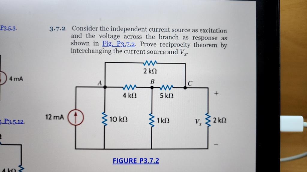 Solved 3 7 2 Consider The Independent Current Source As