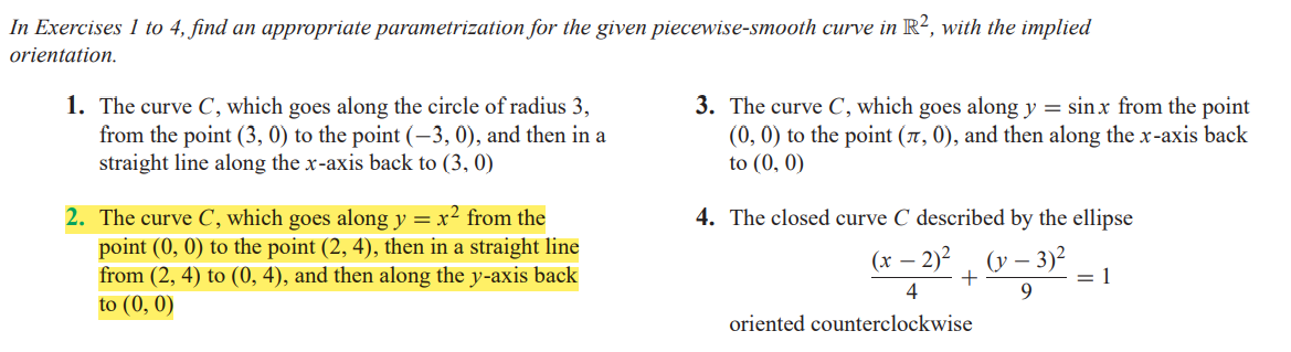 Solved In Exercises 1 To 4 Find An Appropriate 
