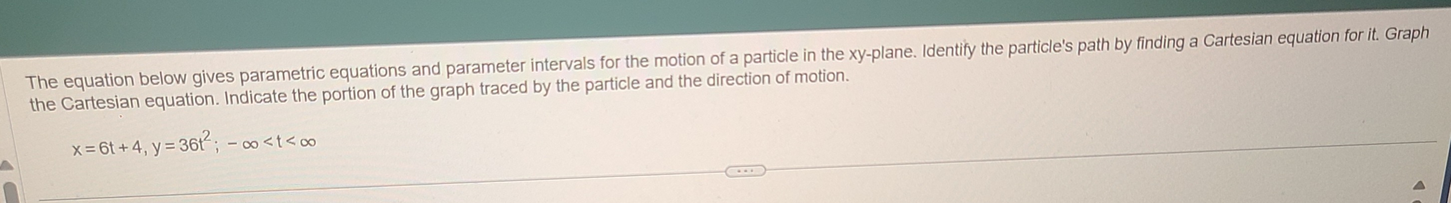 Solved The equation below gives parametric equations and | Chegg.com