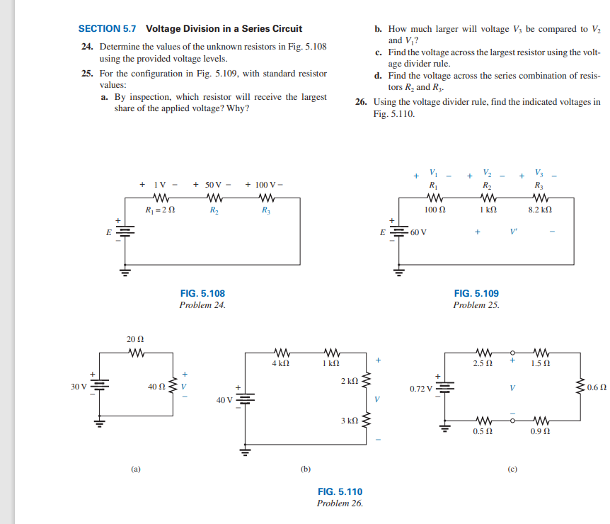 Solved 24. Determine the values of the unknown resistors | Chegg.com