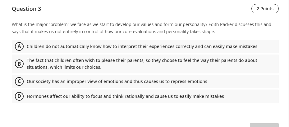 Solved What is the major "problem" we face as we start to | Chegg.com