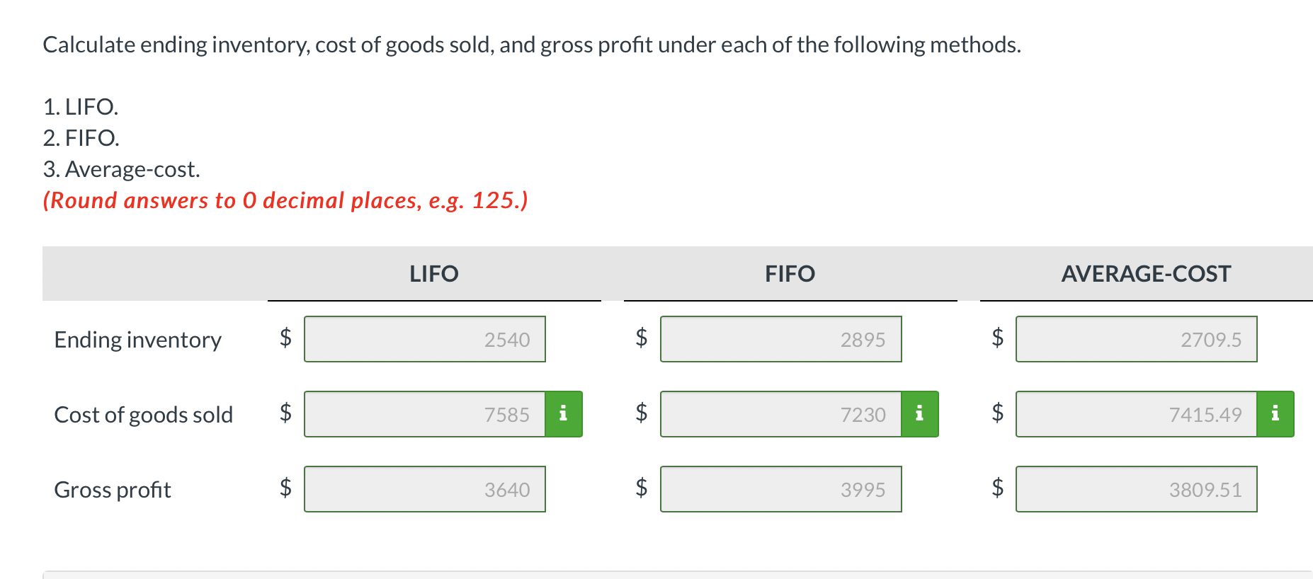 Calculate the gross profit rate under each of the | Chegg.com