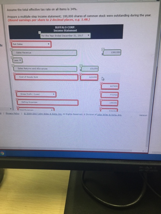 Solved CALCULATOR PRINTER VERSION BACK Exercise 46 [2] Your | Chegg.com