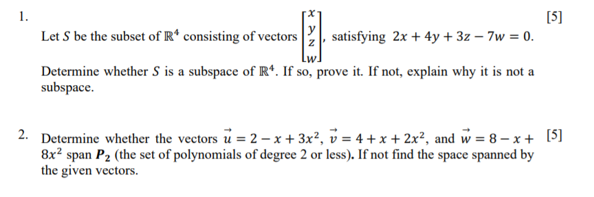 Solved 1. [5] Let S be the subset of R* consisting of | Chegg.com