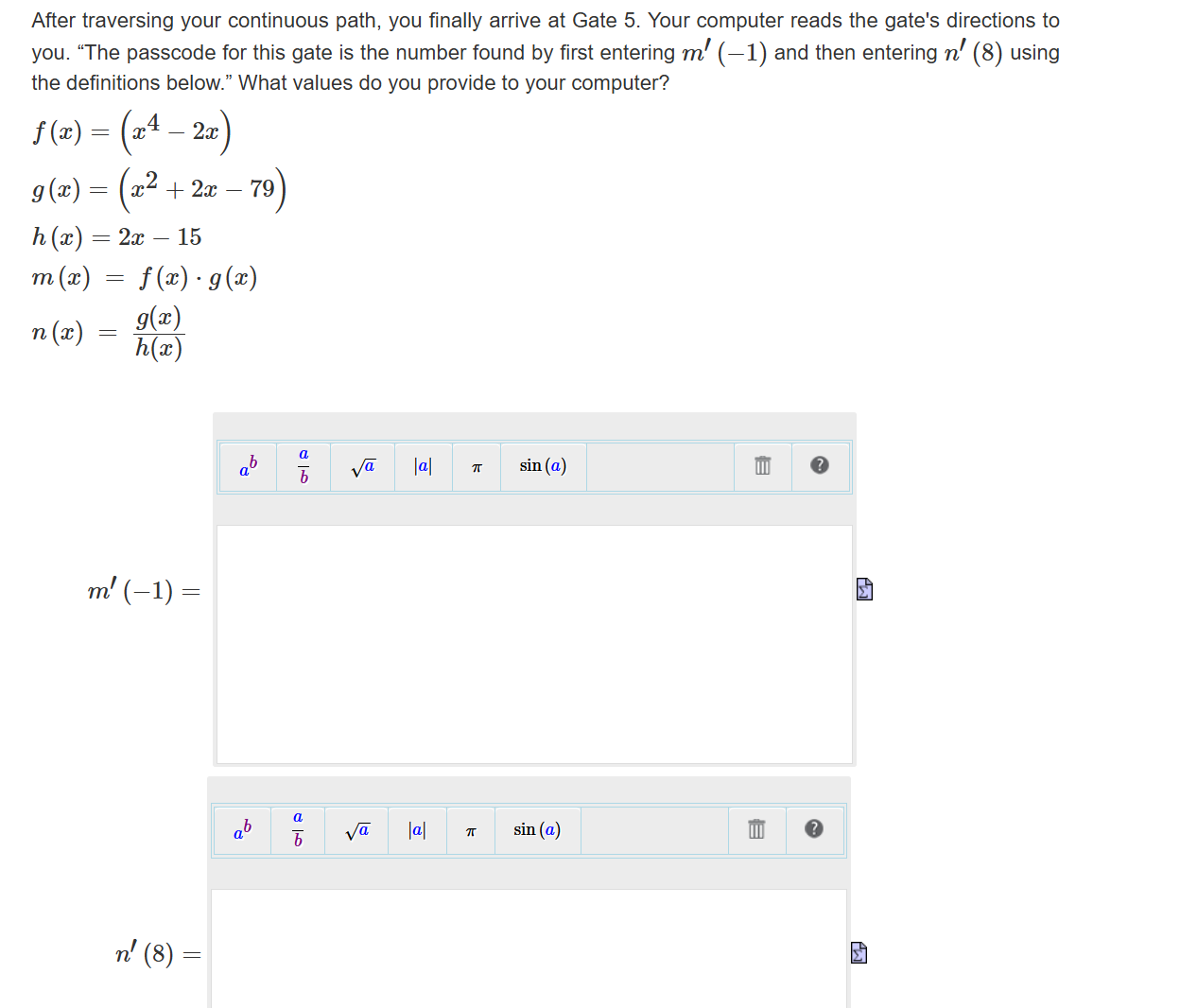 Solved After traversing your continuous path, you finally | Chegg.com