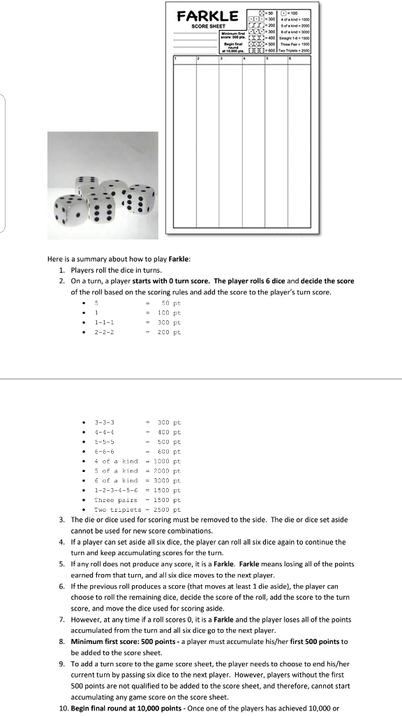 SCORE SHEET Here Is A Summary About How To Play Fa Chegg SCORE SHEET Here Is A Summary About How To Play Fa Chegg