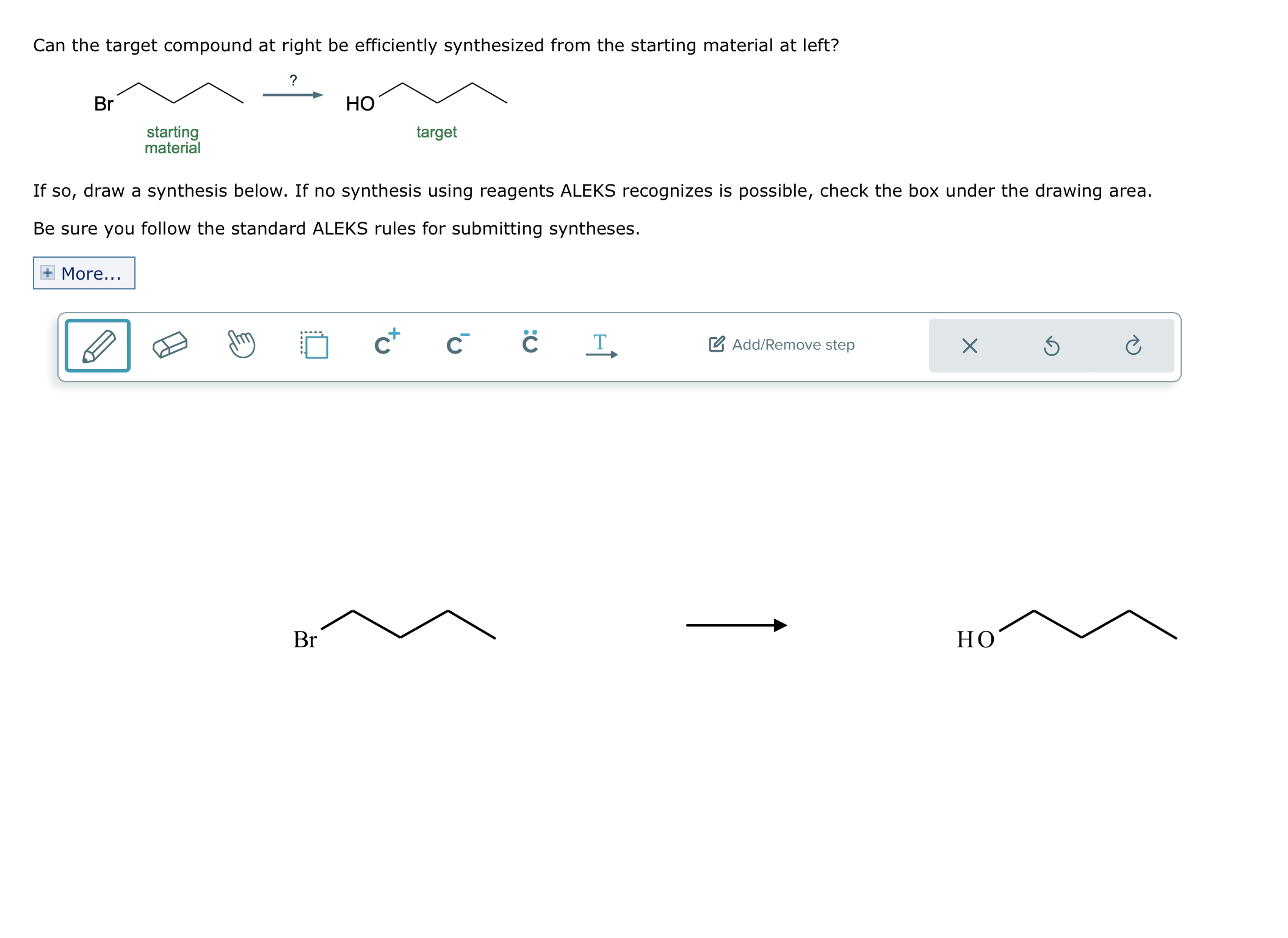 Solved Can the target compound at right be efficiently | Chegg.com