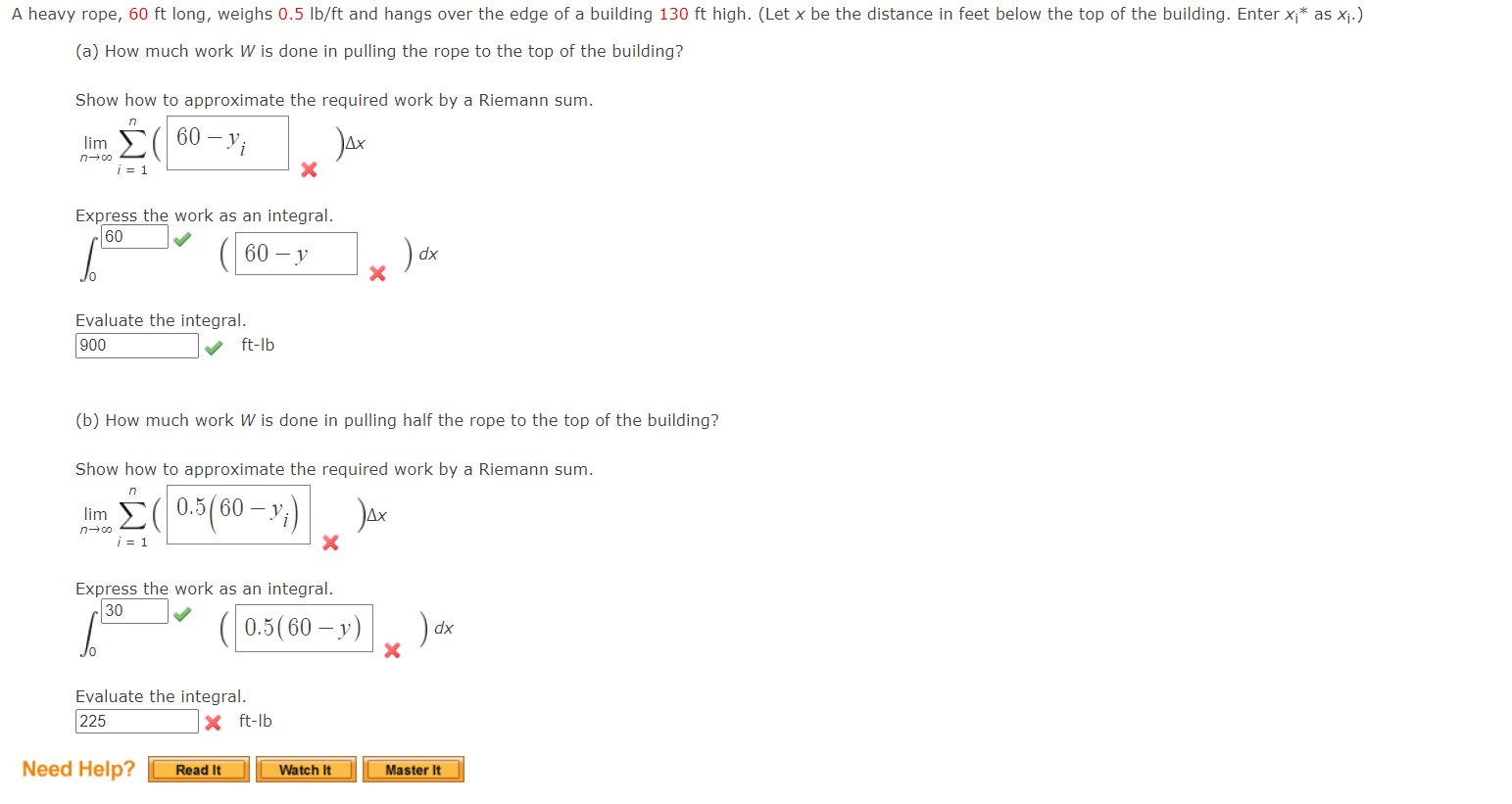 Solved (a) ﻿How much work W ﻿is done in pulling the rope to | Chegg.com
