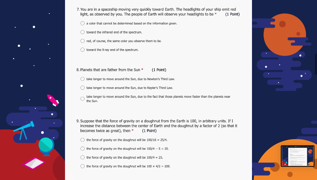 Solved You are in a spaceship moving very quickly toward | Chegg.com