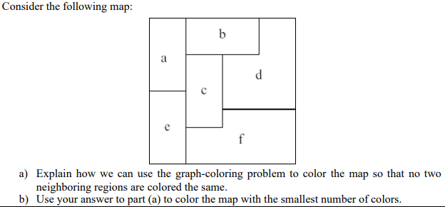 Solved Consider the following map: a) Explain how we can use | Chegg.com